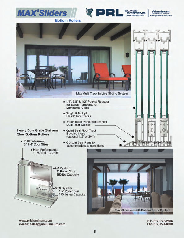 Glass and Aluminum Sliding Door Systems for Commercial and Residential