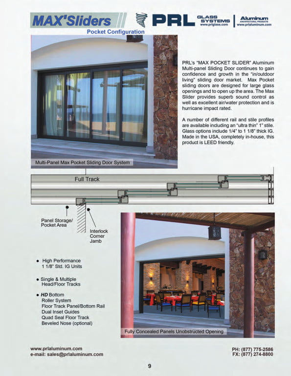 Glass and Aluminum Sliding Door Systems for Commercial and Residential