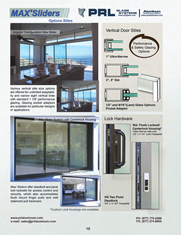 Glass and Aluminum Sliding Door Systems for Commercial and Residential