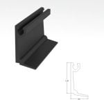 201BRGS - Glass Stop - Architectural Glass and Metal