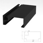 201BRWJ - 2" X 4-1/2" Wall Jamb - Architectural Glass and Metal