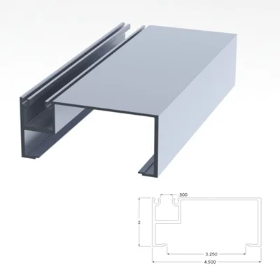 201CLWJ - 2" X 4-1/2" Wall Jamb - Architectural Glass and Metal