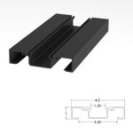 250BRHWJ - 1" X 4-1/2" Wall Jamb - Architectural Glass and Metal