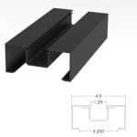 250BRWJ - 2" X 4-1/2" Wall Jamb - Architectural Glass and Metal