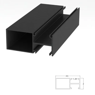 251BRVM - 2" X 4-1/2" Vertical Mullion - Architectural Glass and Metal