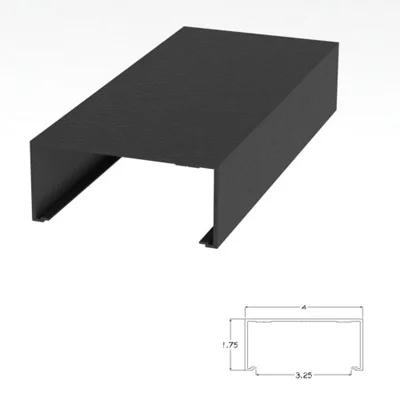400BRDJ - 1-3/4" X 4" Door Jamb - Architectural Glass and Metal