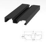 400BRHWJ - 7/8" Wall Jamb - Architectural Glass and Metal