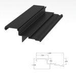 400BRSCF - 1-3/4" X 4" Sill Can Filler - Architectural Glass and Metal