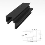 400BRSDS - Snap Door Stop - Architectural Glass and Metal