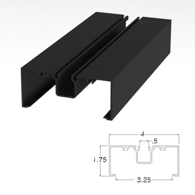 400BRWJSR - 1-3/4" X 4" Wall Jamb (SR) - Architectural Glass and Metal