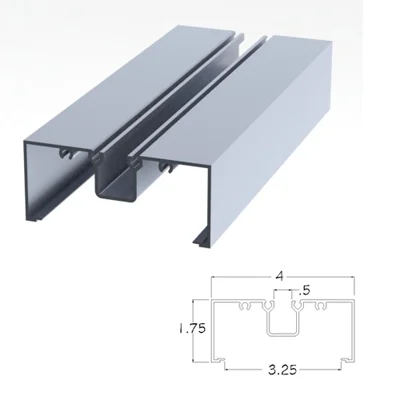 400CLWJSR - 1-3/4" X 4" Wall Jamb (SR) - Architectural Glass and Metal