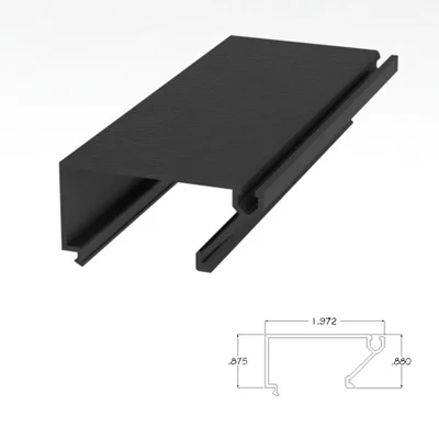 450BRGS - 1-3/4" X 4-1/2" Glass Stop - Architectural Glass and Metal