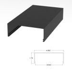 450BRHC - 1-3/4" X 4-1/2" Head Can - Architectural Glass and Metal