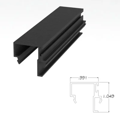 450BRSDS - Snap Door Stop - Architectural Glass and Metal