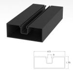 450BRSWJ - 1-3/4" X 4-1/2" Solid Wall Jamb - Architectural Glass and Metal