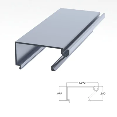 450CLGS - 1-3/4" X 4-1/2" Glass Stop - Architectural Glass and Metal