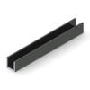 1x1UCDB - 1" X 1" Aluminum U-Channel - Architectural Glass and Metal
